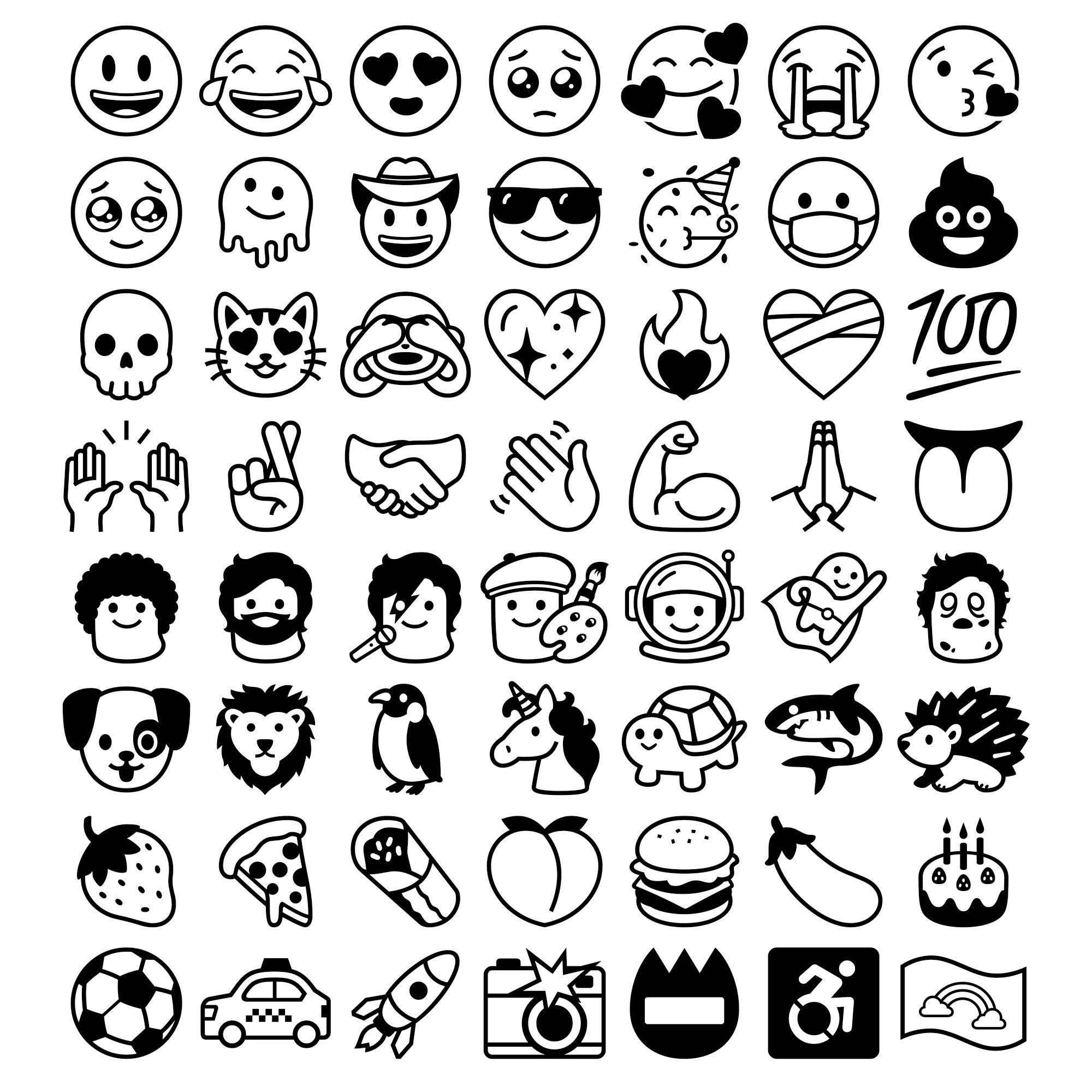 Exploring Google s New Black and Blobby Emoji Font Pkdeveloper